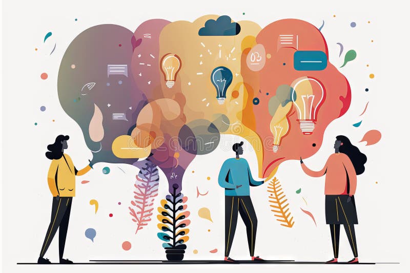 Business Illustration Small People Characters Develop Creative Business ...