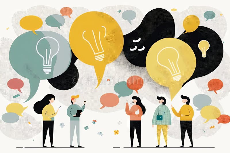 Business Illustration Small People Characters Develop Creative Business ...