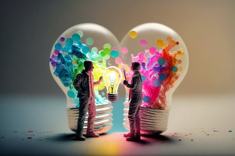 Business Illustration Small People Characters Develop Creative Business ...