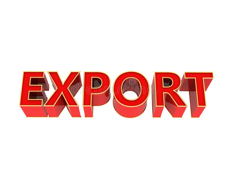 Business and Import or Export Concept Stock Illustration - Illustration ...