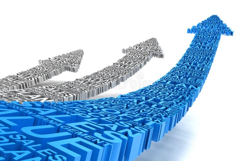 Business Improvement Arrows Stock Illustration - Illustration of ...