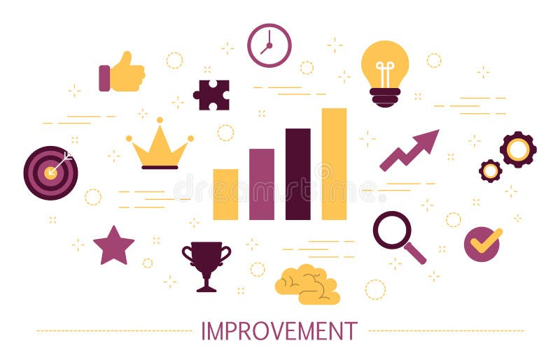 Business Improvement, Personal Development and Progress Concept. Stock ...