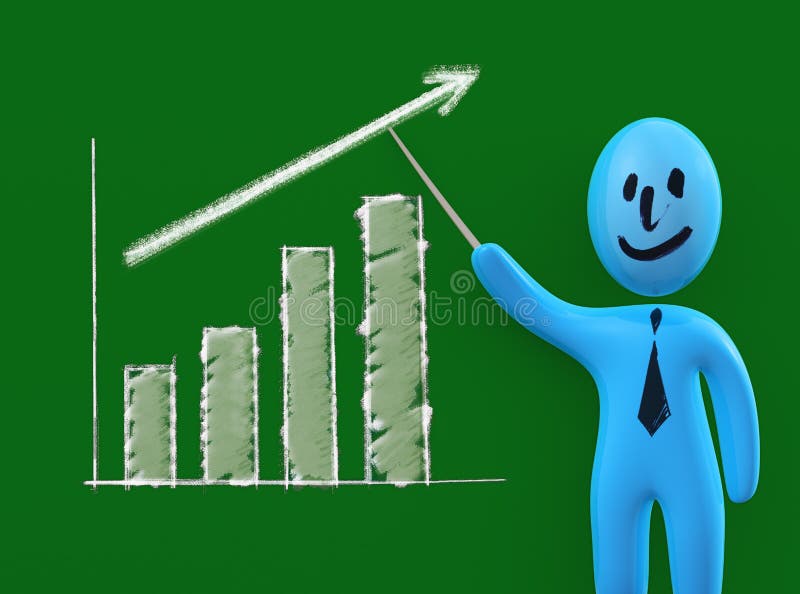 Business Increase stock illustration. Illustration of pointing - 20731892