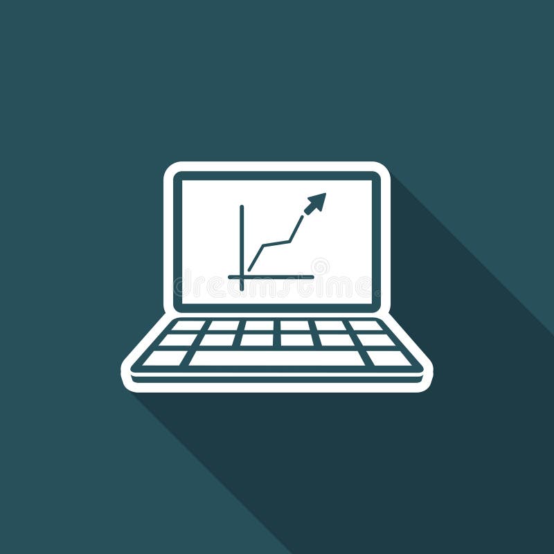 Business Increase - Vector Web Icon Stock Vector - Illustration of ...