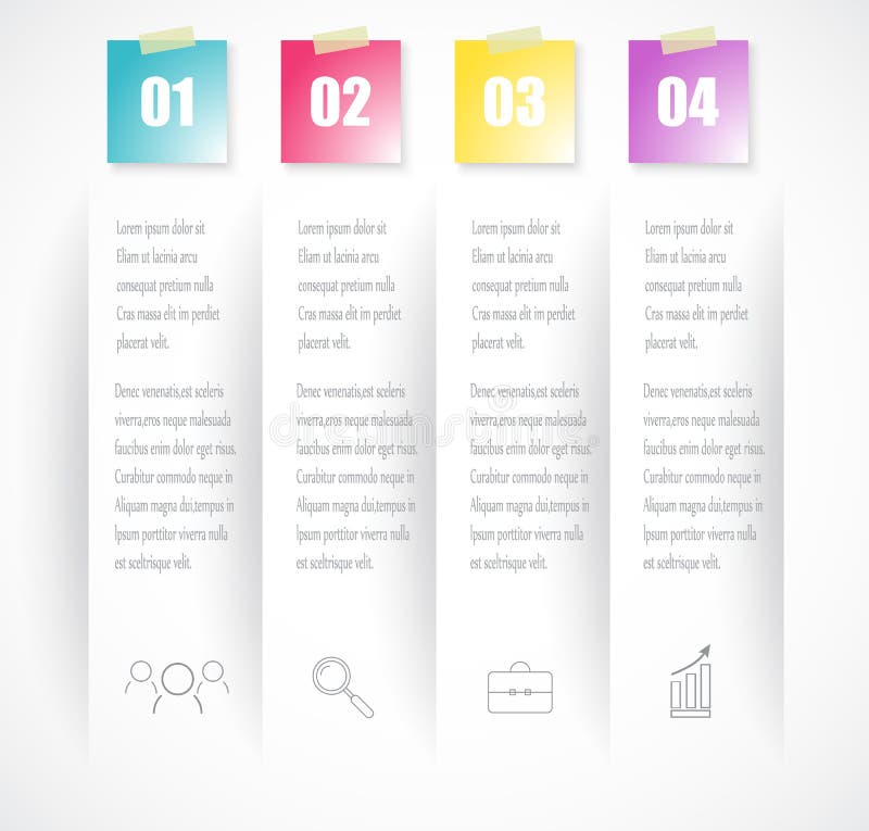 Business Index Infographics Template with 4 Data. Can Be Used for ...