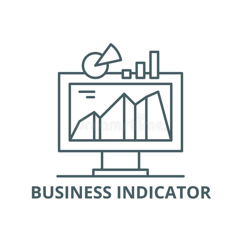 Business Indicator System Line Icon, Vector. Business Indicator System ...