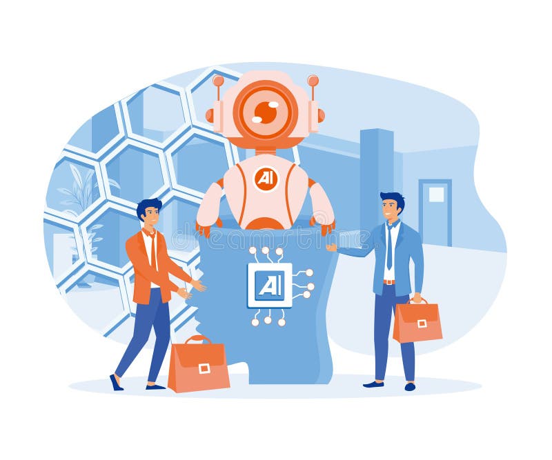 Business Industry Robot Factory Concept. Robotic System Control Put AI ...