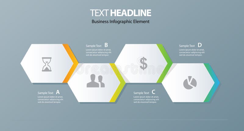 Business Info Graphic Presentation Element Template Stock Vector ...