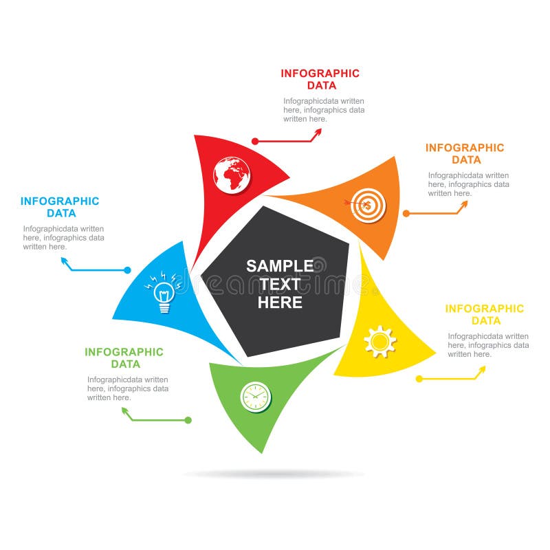 Business Info-graphics Design Stock Vector - Illustration of green ...