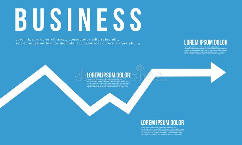 Business Infographic Arrow Chart Design Stock Vector - Illustration of ...