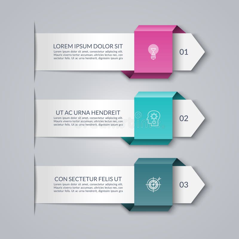Business Infographic Template with 5 Steps Stock Vector - Illustration ...
