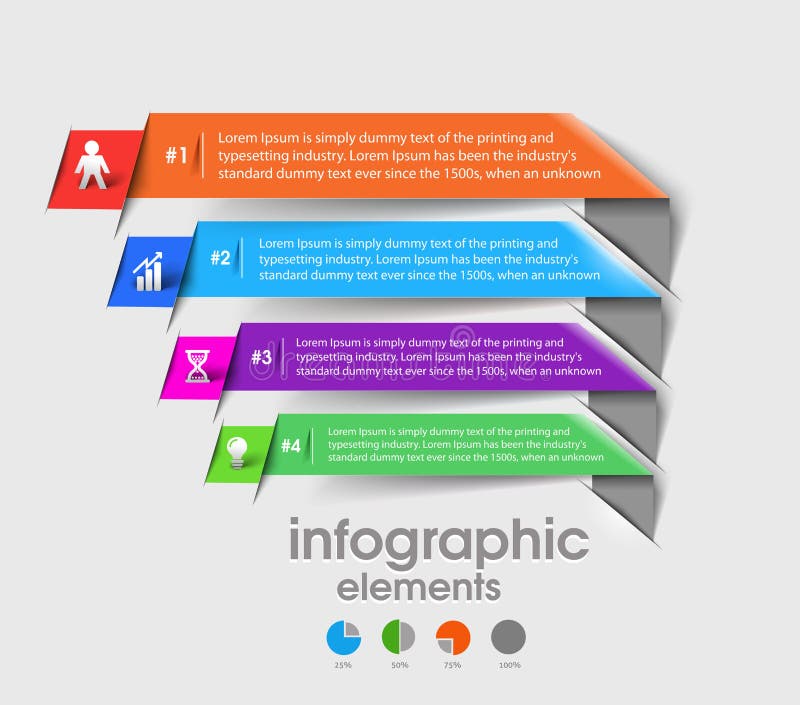 Business Infographic Background Stock Vector - Illustration of button ...
