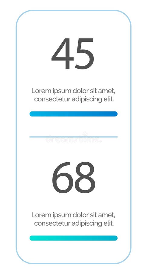 Business Infographic, Chart with Step Elements. Background with Numbers ...