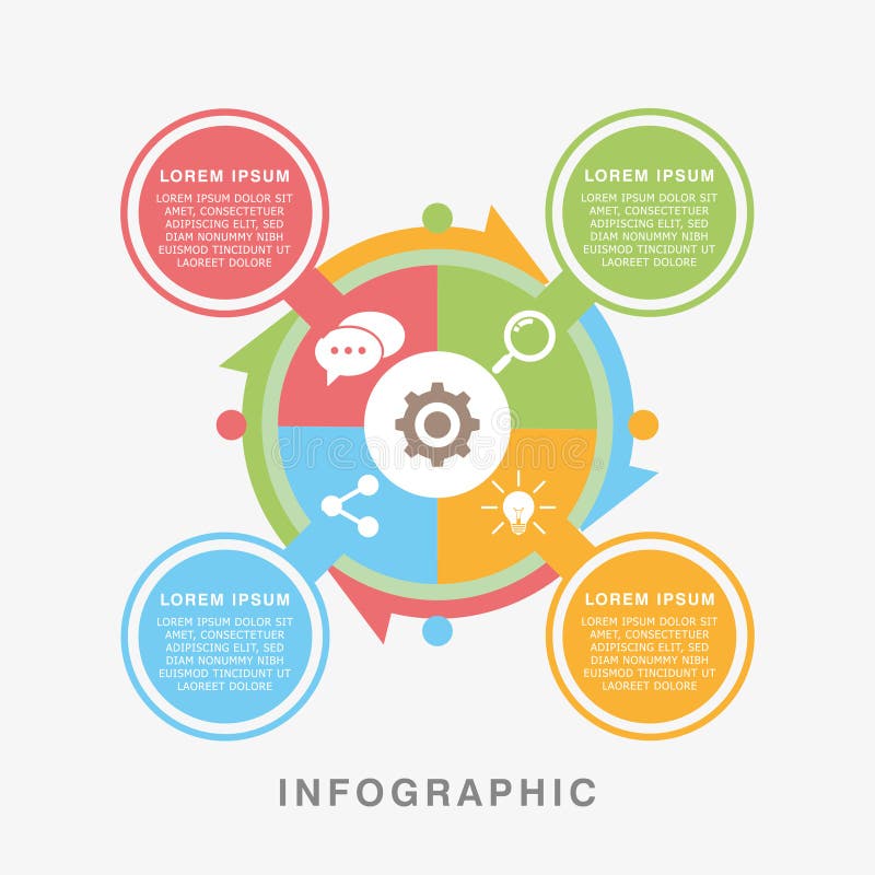 Infographic Data Presentation Template Stock Vector - Illustration of ...