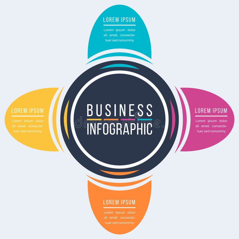 Infographic Design 7 Steps, Objects, Elements or Options Circle ...