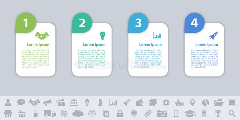 Business Infographic Design Template - 4 Steps Stock Vector ... Business Infographic Design Template - 4 Steps Stock Vector ...