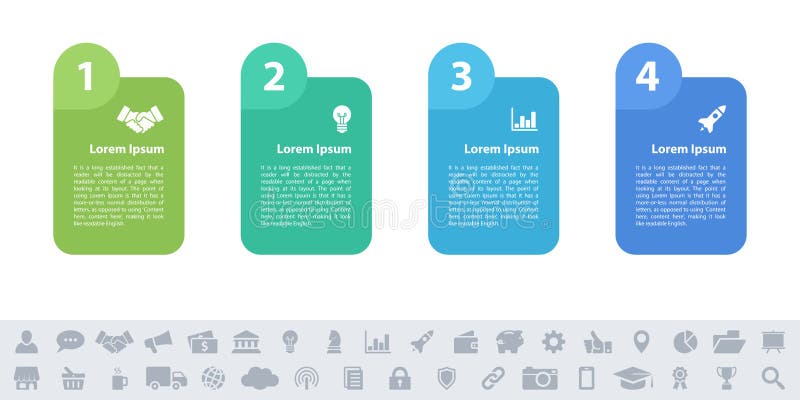 Business Infographic Design Template - 4 Steps Stock Vector ... Business Infographic Design Template - 4 Steps Stock Vector ...