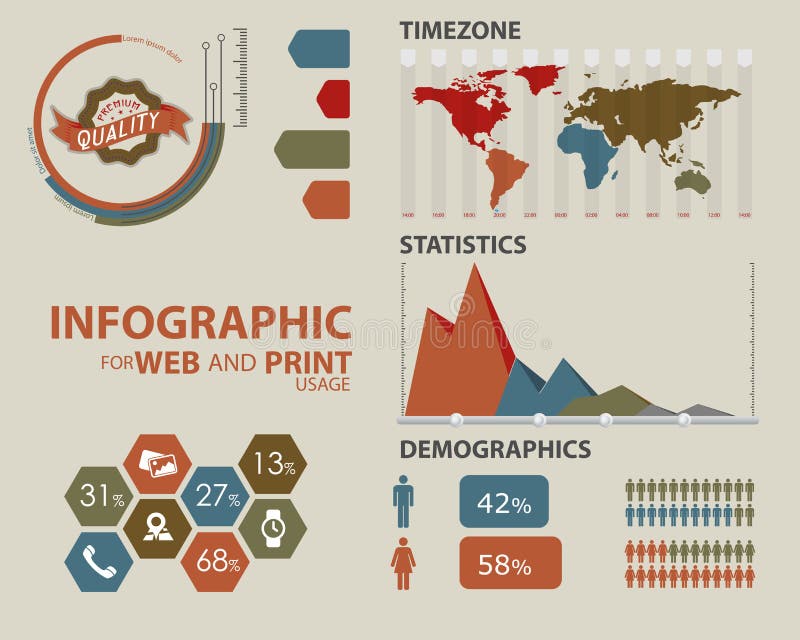 Creative Infographic Vector Tools 6 for Data Visualization Stock Vector ...