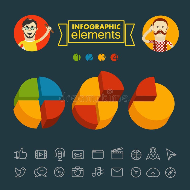 Infographic elements stock vector. Illustration of bubble - 26394895