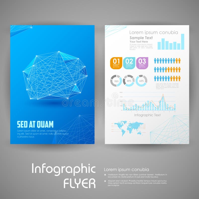 Infographic Flyer and Brochure Elements for Business Data Visualization ...
