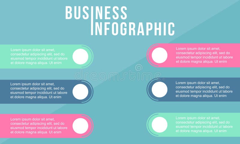 Business Infographic Label Data Step Stock Vector - Illustration of ...