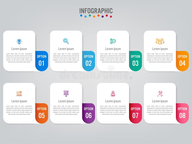 Business Infographic Labels Template with Options.Creative Concept for ...
