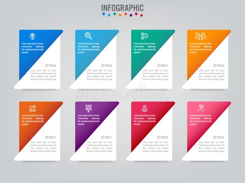 Business Infographic Labels Template with Options. Creative Template ...