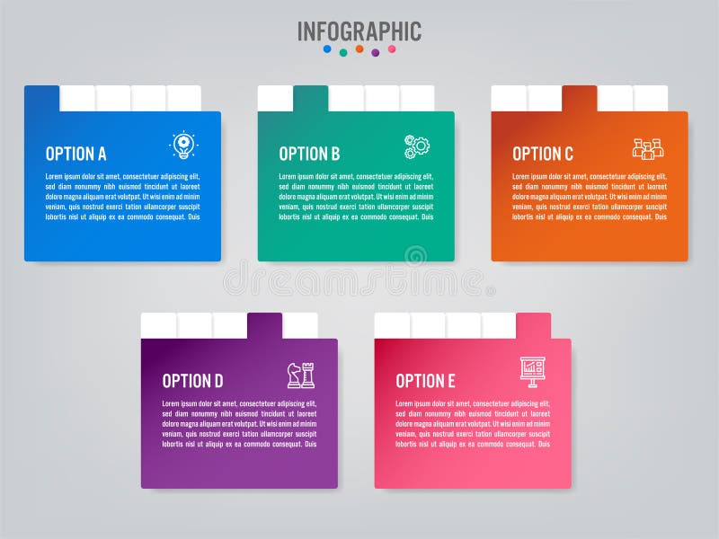 Business Infographic Labels Template with Options. Creative Template ...