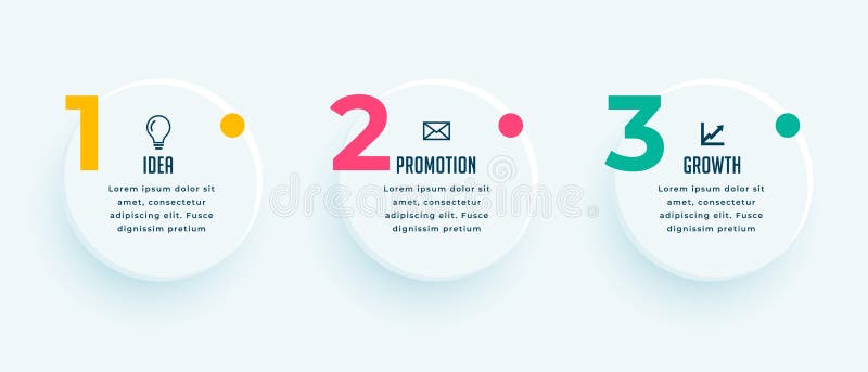 Step by Step Process To Display Web Information Infographic Banner Stock Vector - Illustration ...