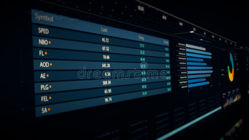 Business Infographic Showcase Presentation Display Stock Illustration ...