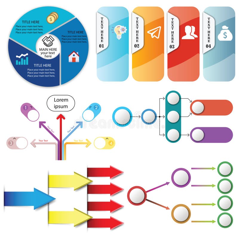 Business Infographic Elements Data Visualization & Analytics Stock ...