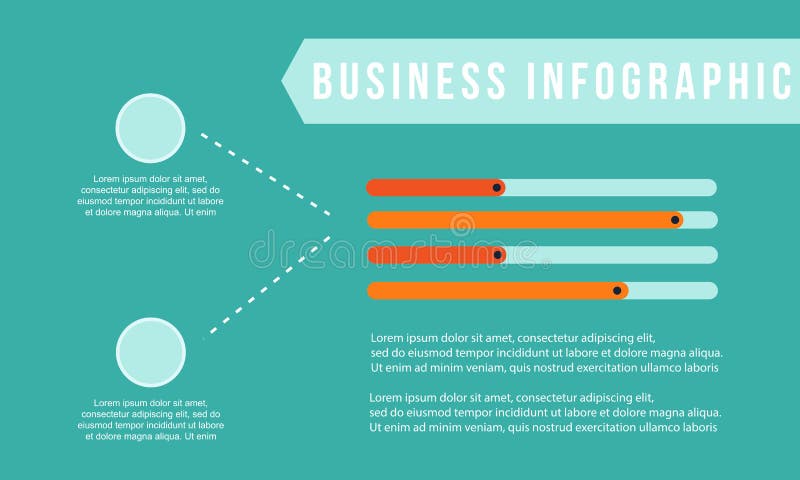 Business Infographic Step Graphic Collection Stock Vector ...