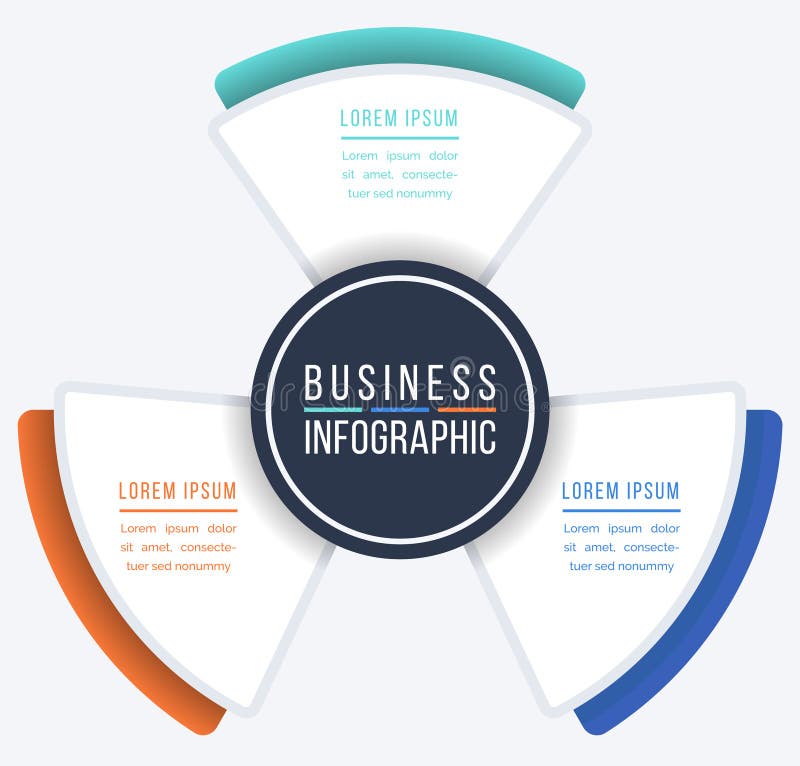 Business Infographic 3 Steps, Objects, Elements or Options Infographics ...