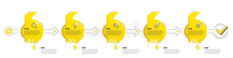 Business Infographic 5 Steps Timeline. Workflow Process with Research ...