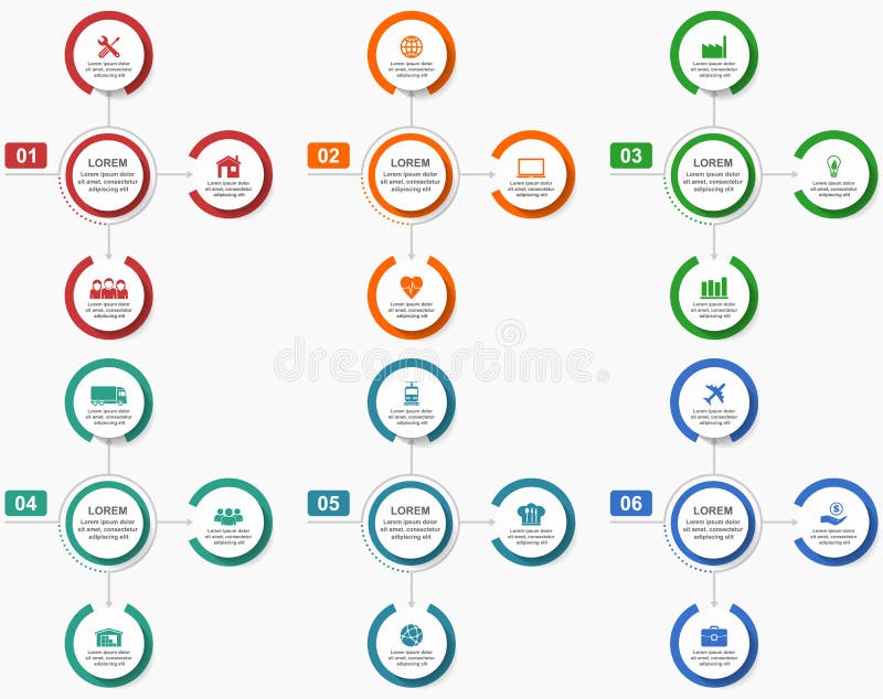 Business Infographic Template for Chart, Webinars, Flat Design ...