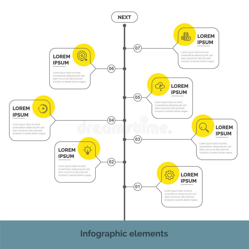 Business Infographic Template. Business Concept with 7 Options Stock ...
