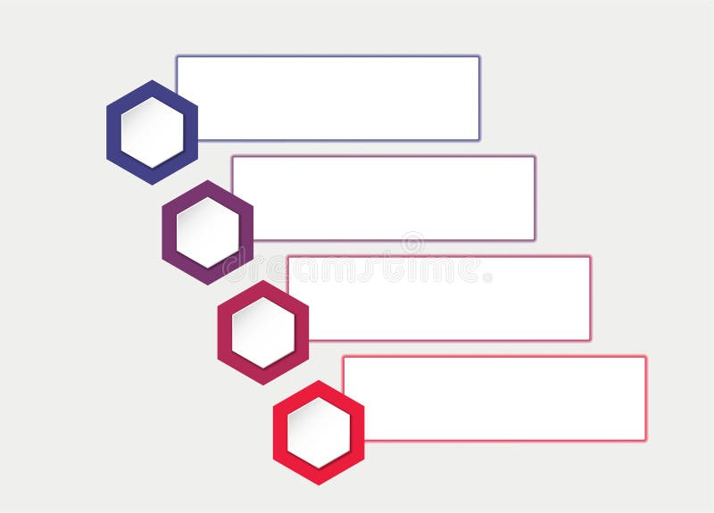Infographic Template Process Four Steps Flowchart with Hexagons and ... Infographic Template Process Four Steps Flowchart with Hexagons and ...