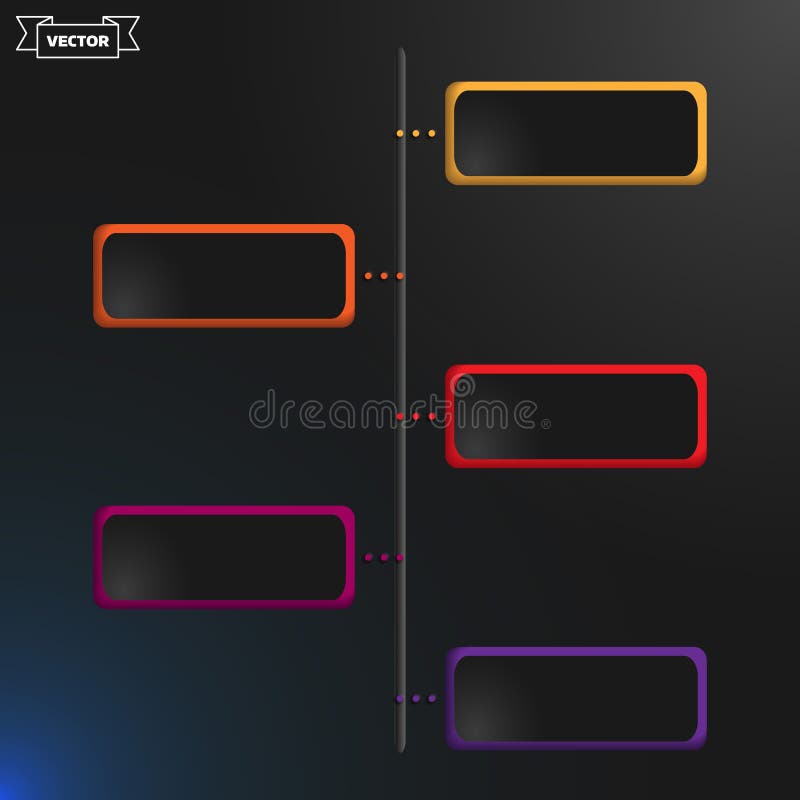 Business Infographic Template with Text Fields. Vector. Stock Vector ...