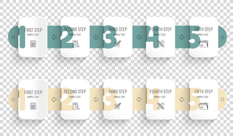 Business Infographic Templates - Vector Illustrations Isolated on ...