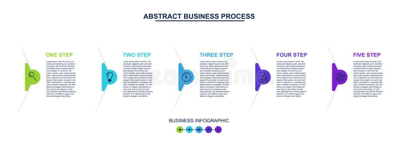 Infographic of a Business Teams Working Process Stock Vector ...