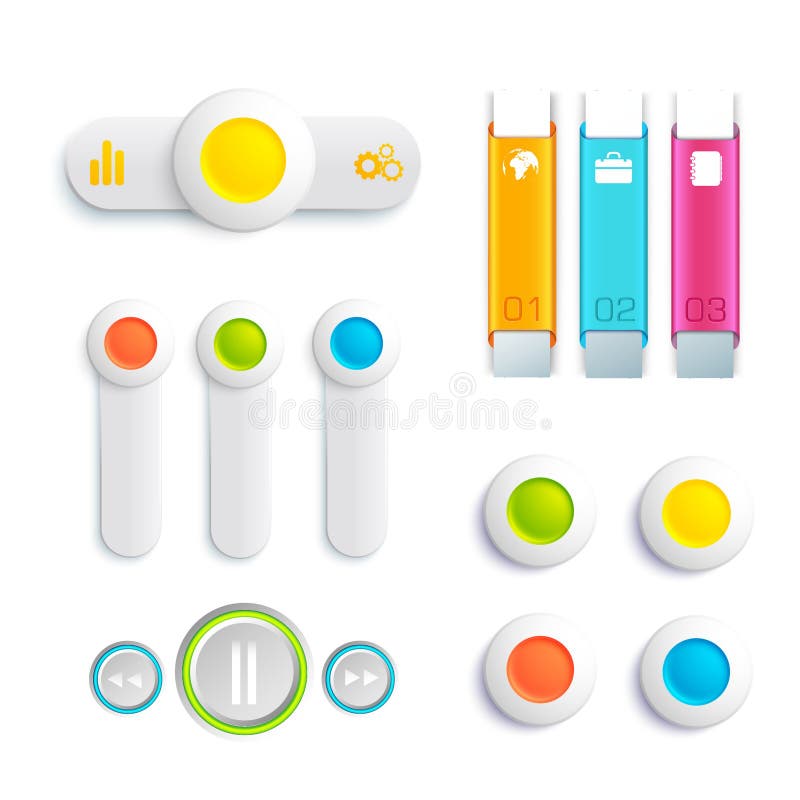 Set Elements Infographics Switch Stock Illustrations – 52 Set Elements ...