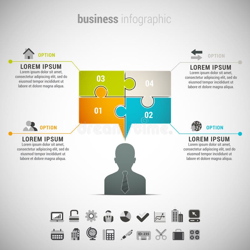 Business Infographic stock vector. Illustration of bubble - 53702673