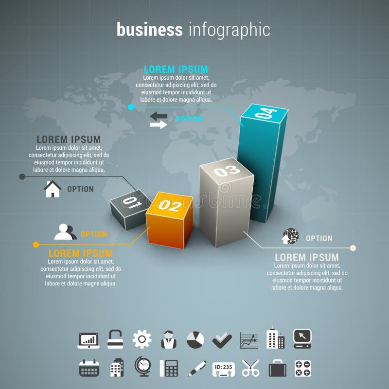 Business Infographic stock vector. Illustration of info - 62588265
