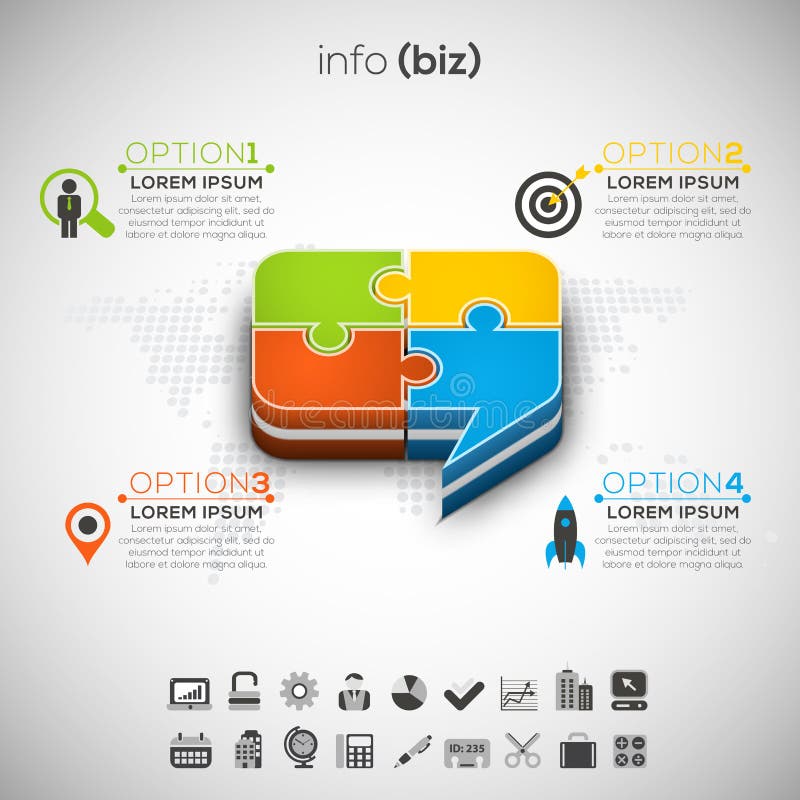 Business Infographic stock vector. Illustration of idea - 73000547