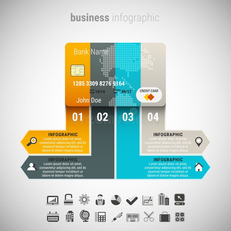 Business Infographic stock vector. Illustration of marketing - 66445164