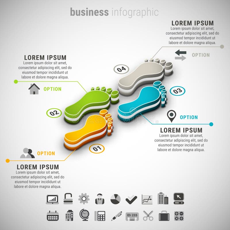 Business Infographic stock vector. Illustration of modern - 68322966