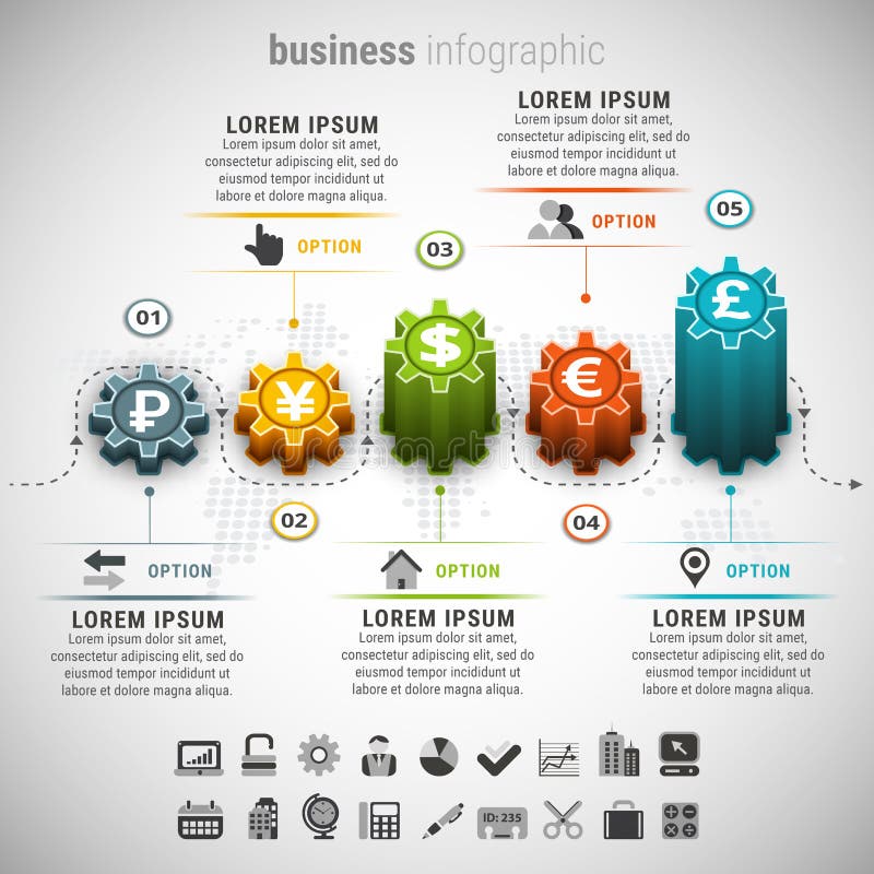 Infographic Currencies Stock Illustrations – 236 Infographic Currencies ...