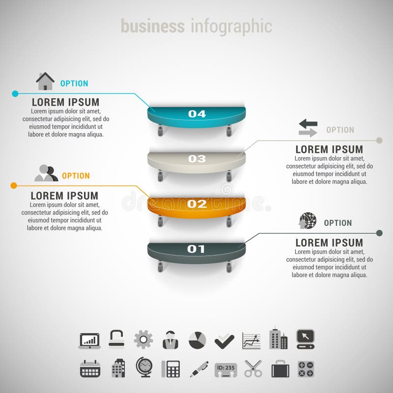 Business Infographic stock vector. Illustration of diagram - 49404329