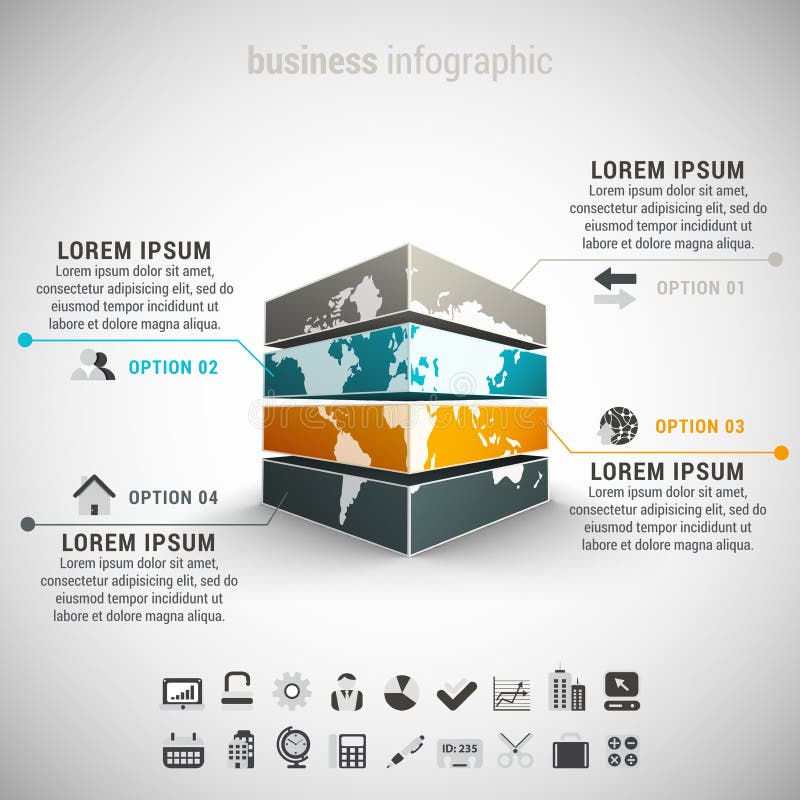 Business Infographic stock vector. Illustration of marketing - 47200028