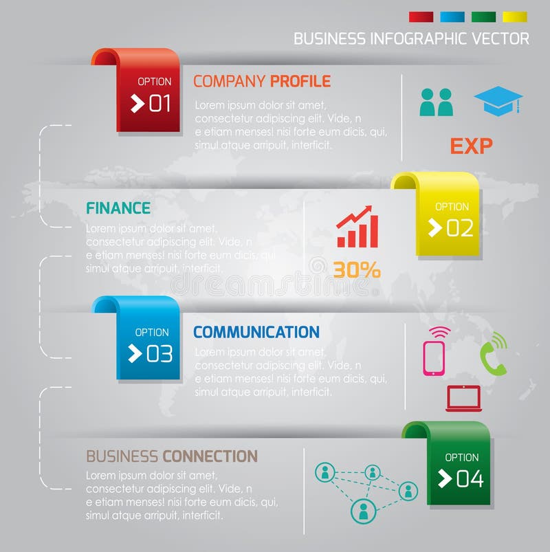 BUSINESS INFOGRAPHIC stock vector. Illustration of money - 55423947